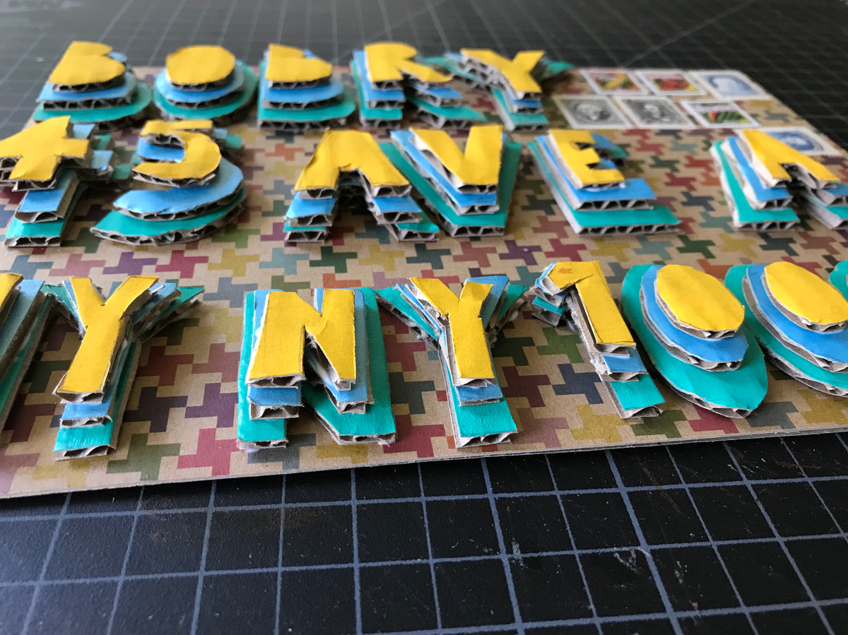 Postal Art Project: Build-Up Postcard DIY – Kid Made Modern