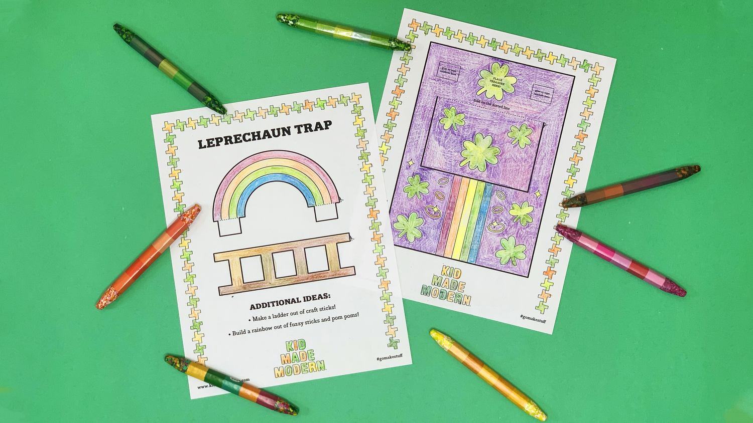Leprechaun Trap Free Printable – Kid Made Modern