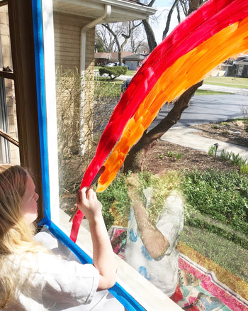 Window Art with Washable Paint – Kid Made Modern