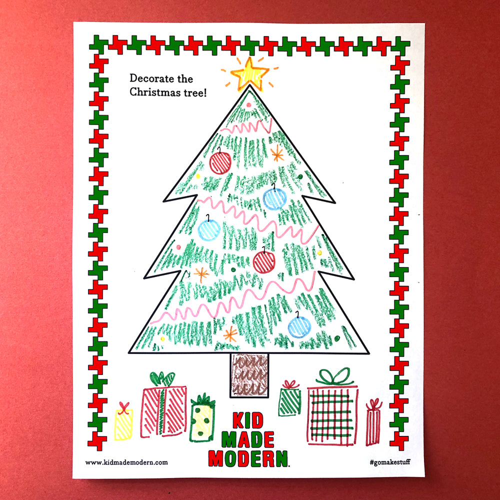 Christmas Tree Printable – Kid Made Modern