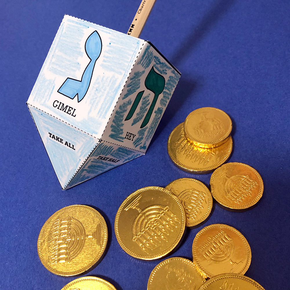 Free Hanukkah Dreidel Printable – Kid Made Modern