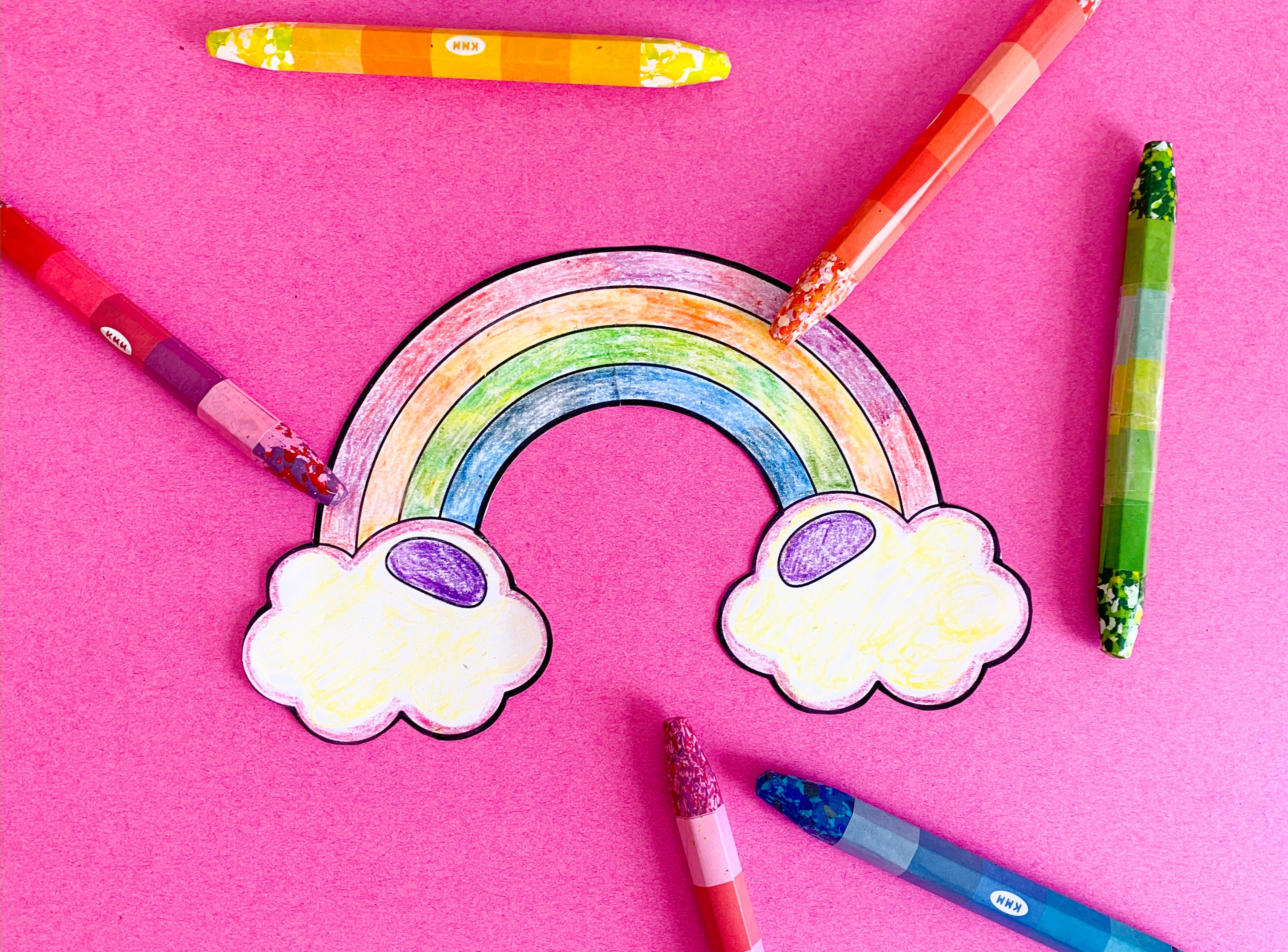 Rainbow Window Decoration - Free Printable – Kid Made Modern