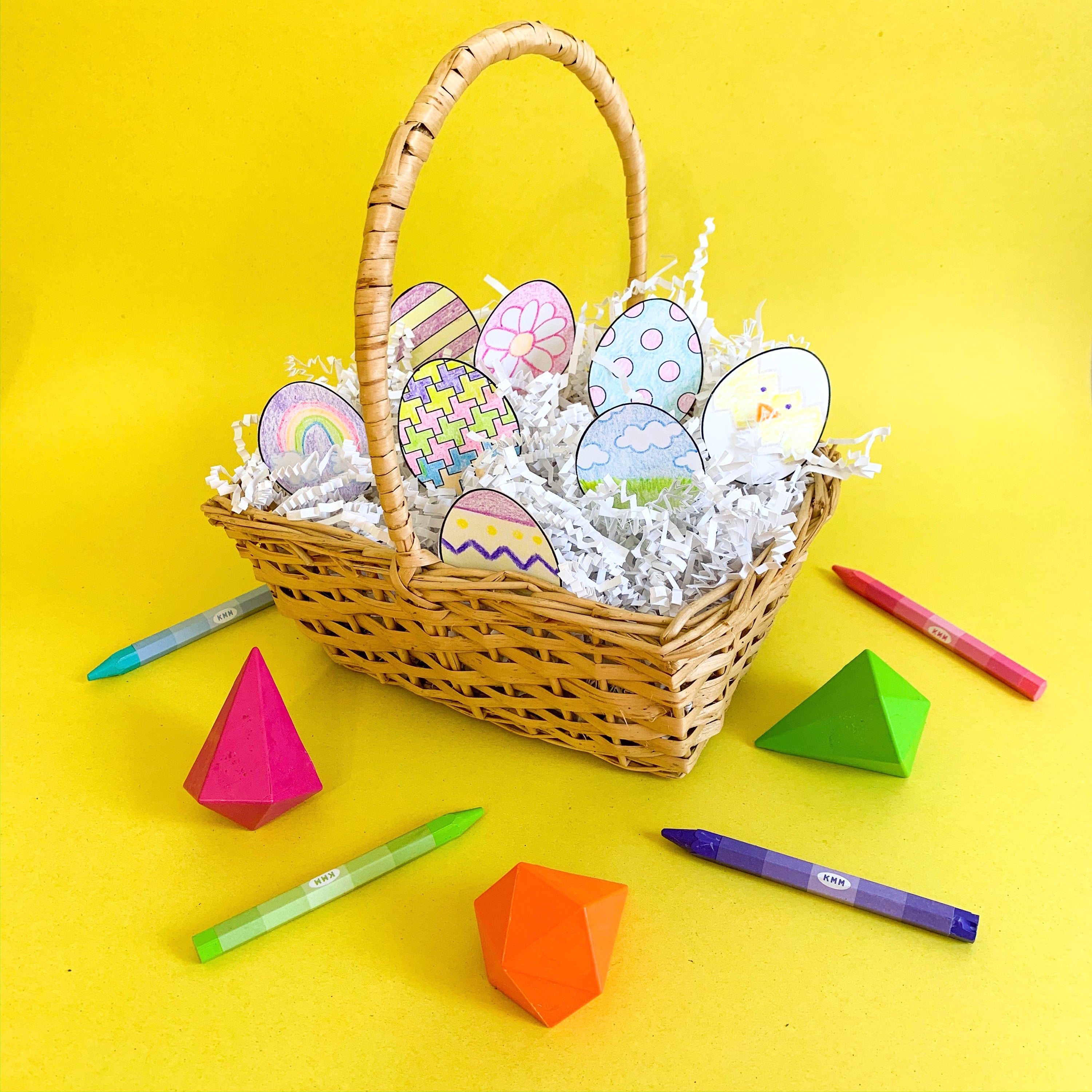 Color Your Own Easter Eggs - Free Printable – Kid Made Modern