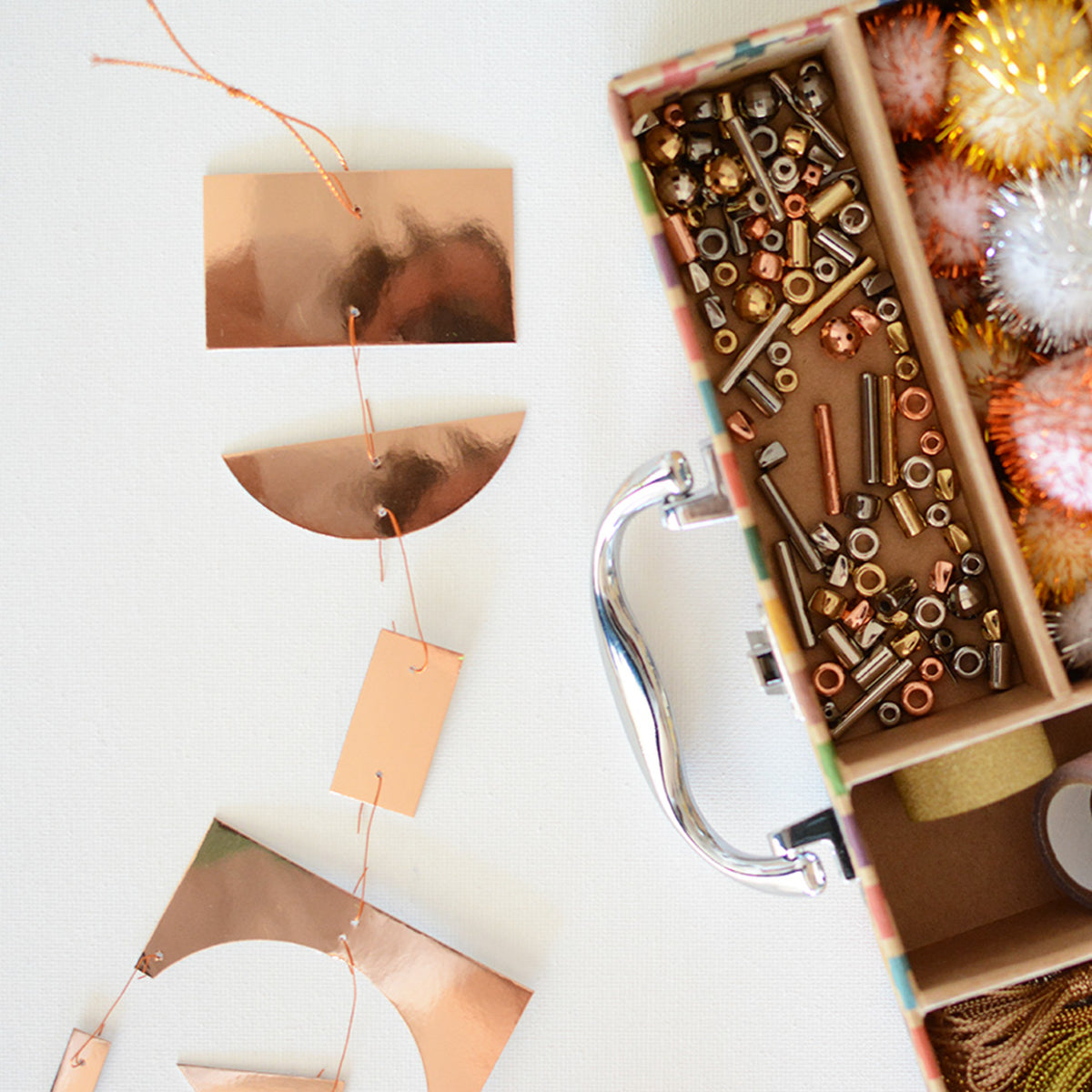 Metallic Mobile DIY – Kid Made Modern