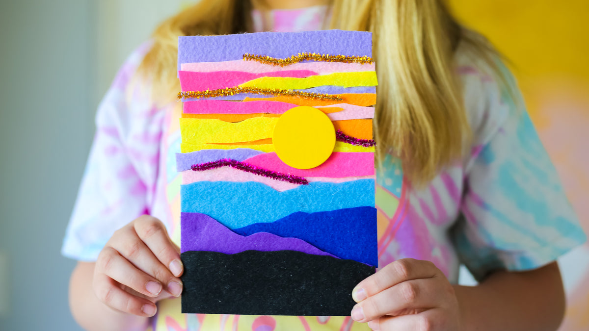 Summer Solstice Felt Collage – Kid Made Modern
