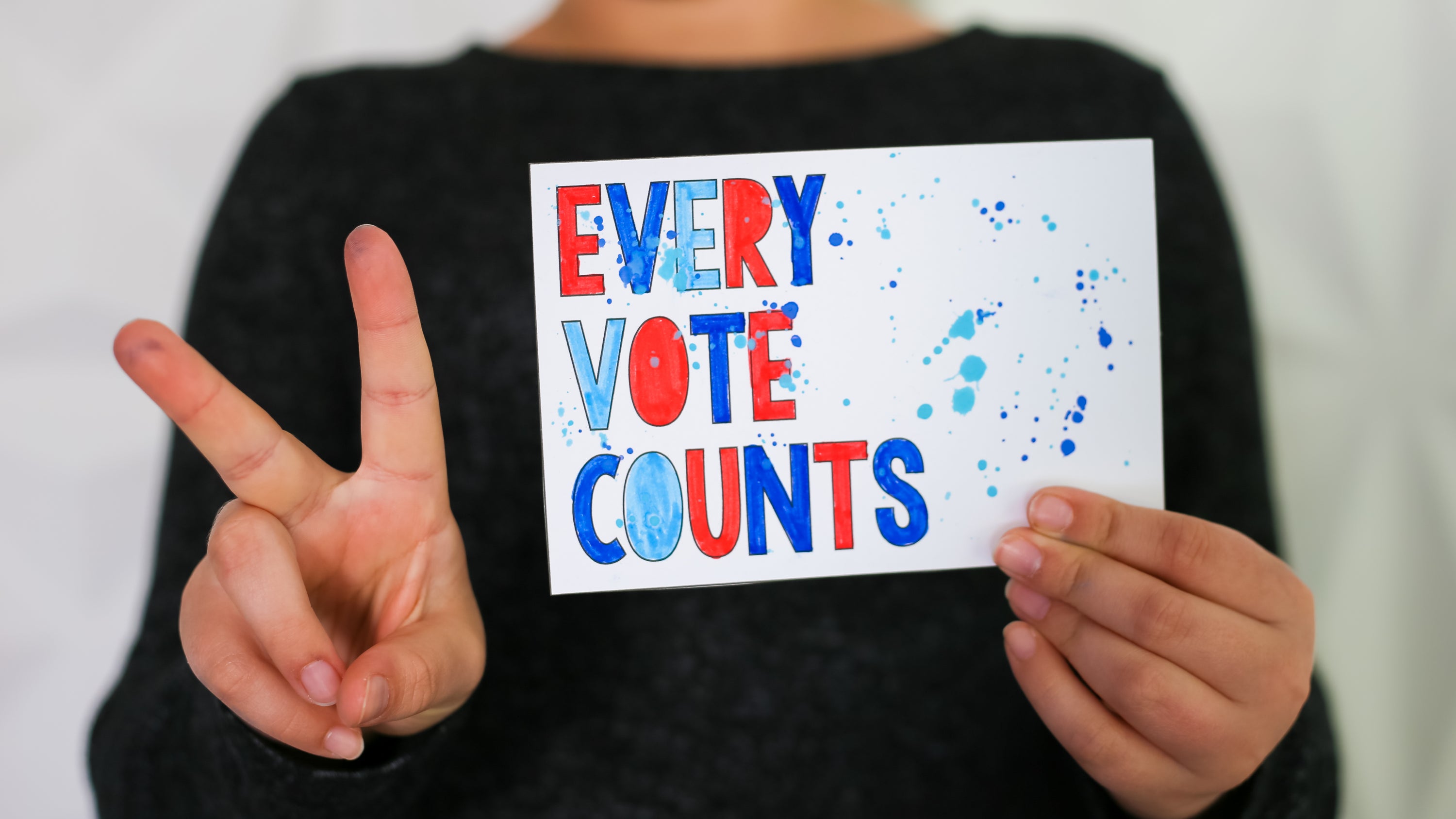 DIY Postcard to Send to Voters | Kid Made Modern