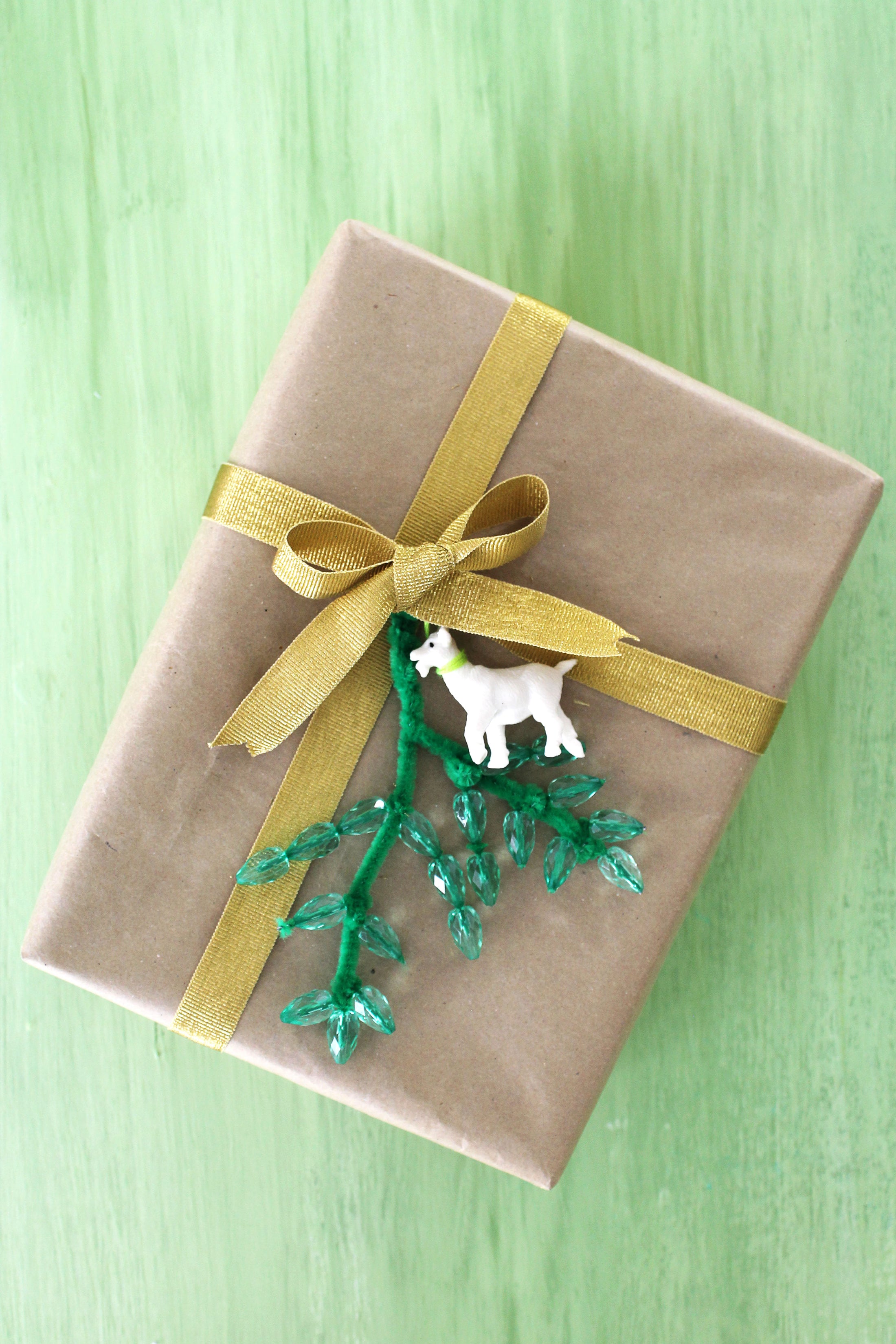 Festive Goat Gift Topper – Kid Made Modern