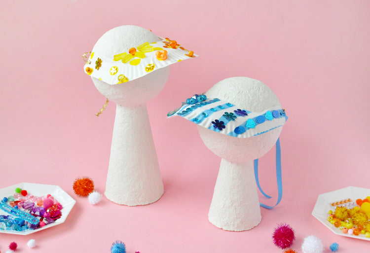 Paper Plate Visors DIY – Kid Made Modern