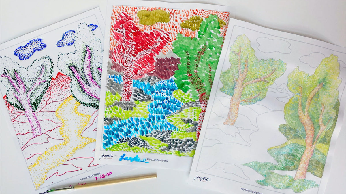 Art Lesson: Pointillism Art with Jeanetta Gonzales – Kid Made Modern