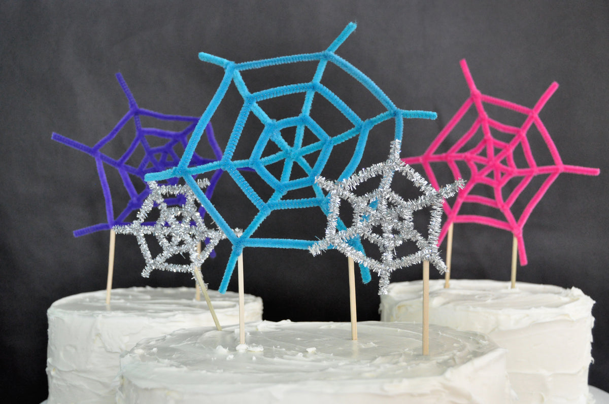 Spiderweb Cake Toppers – Kid Made Modern